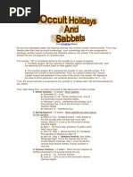 Satanic Calendar | PDF | Wheel Of The Year | Halloween