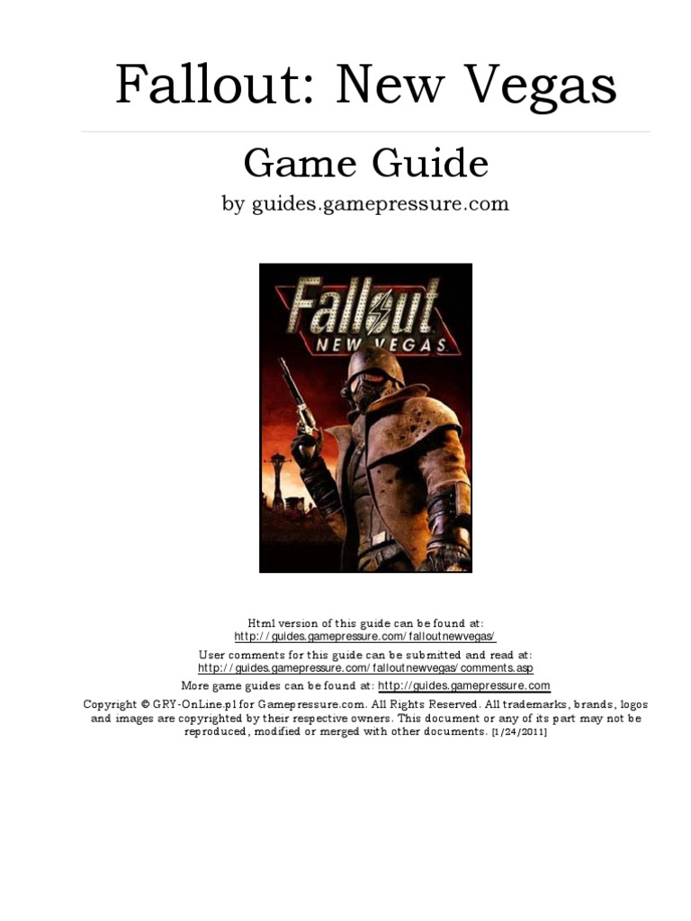 Fallout New Vegas Game GUIDE | PDF | Leisure