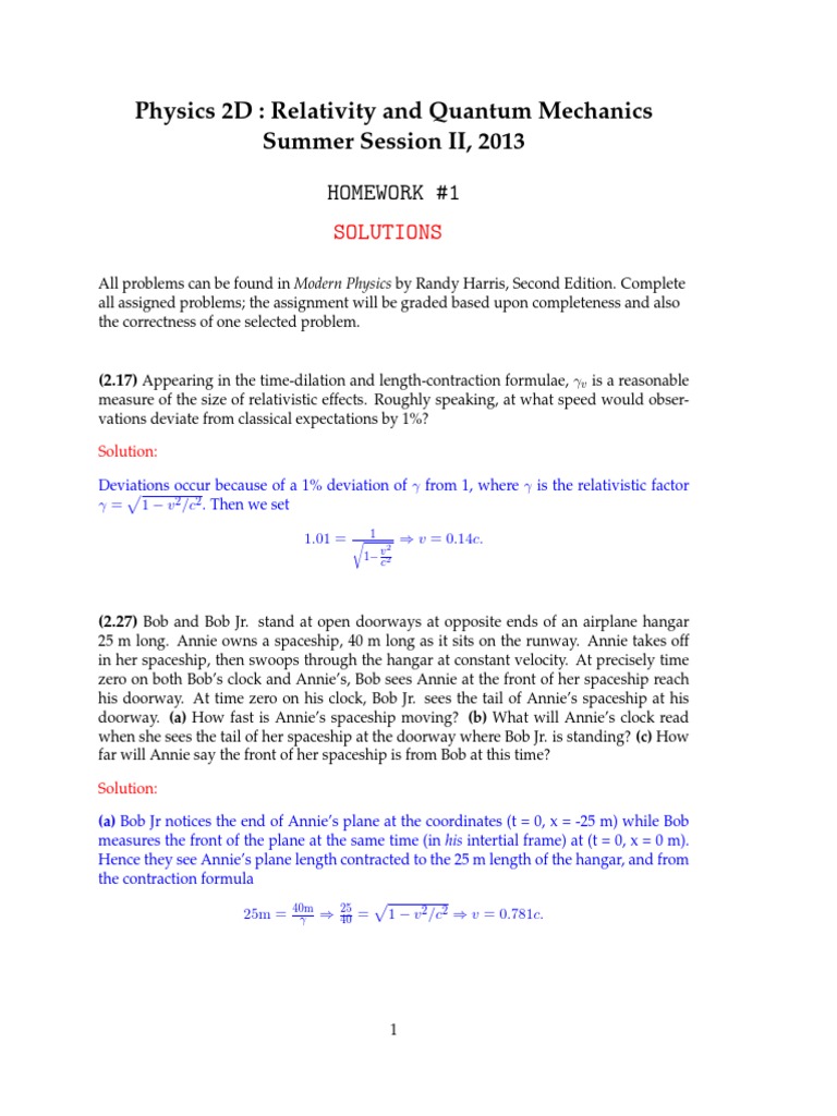 Analysis of Relativistic Effects in Particle Decay and Constant Force ...