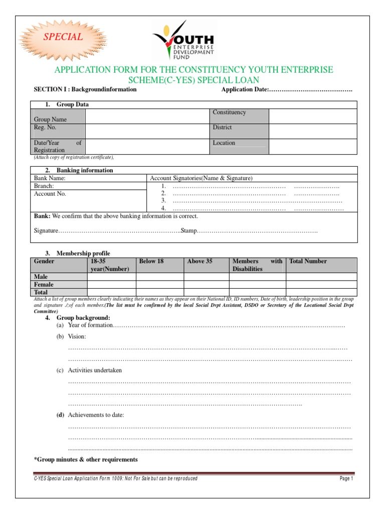 Application Form For Group Borrowers | PDF | Loans | Financial Services