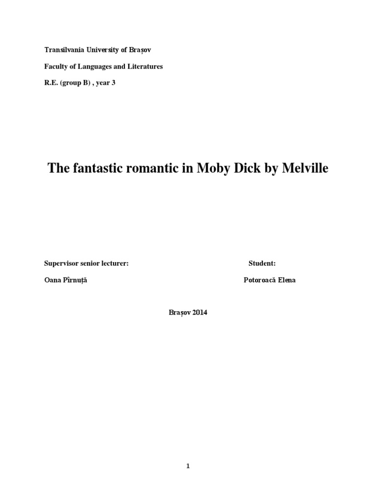 American Literature Project 2013 | PDF | Moby Dick | Captain Ahab