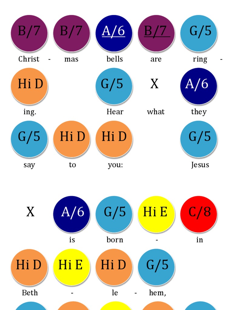 "Christmas Bells" Handbell Play On Melody | PDF