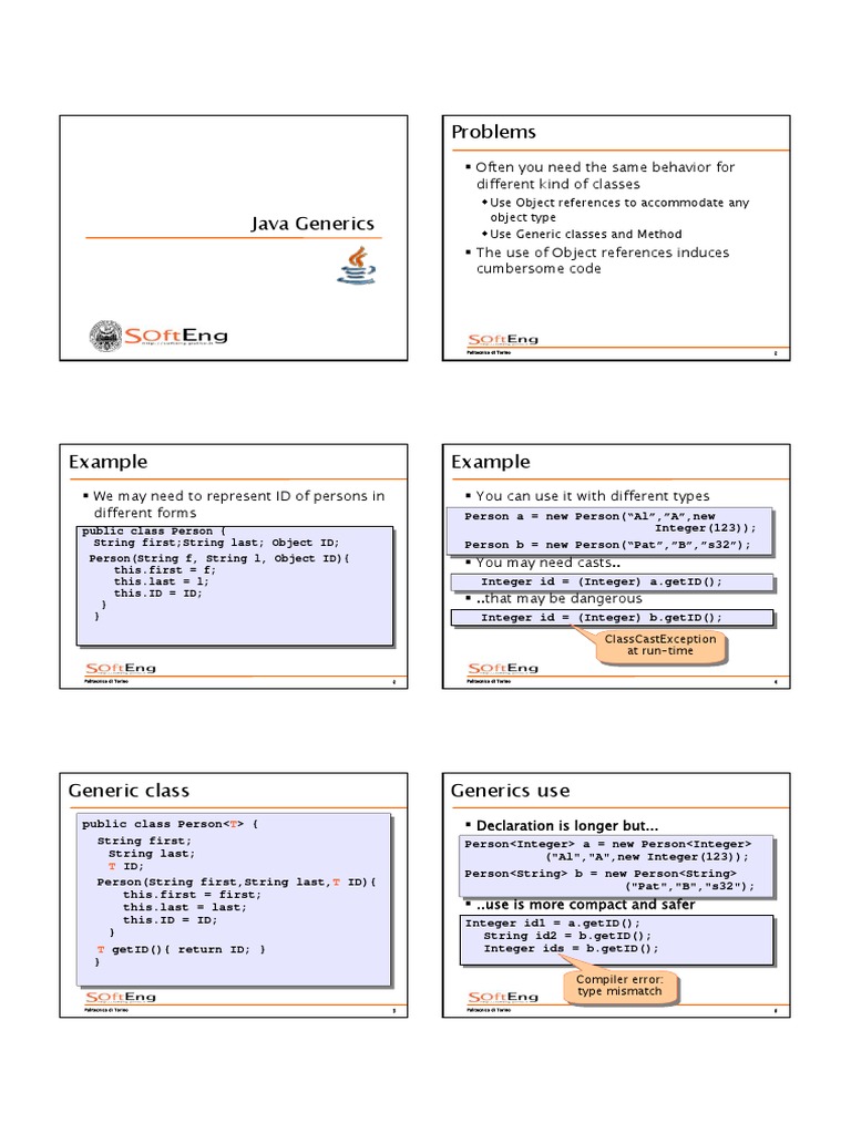 Java Generics | PDF | Software Engineering | Programming Paradigms