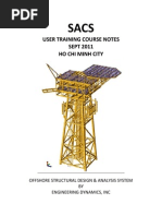Sacs Training Presentation | PDF | Structural Analysis | Structural Load