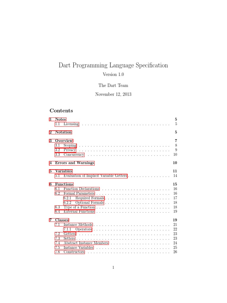 Dart Language Specification | PDF | Scope (Computer Science) | Class ...