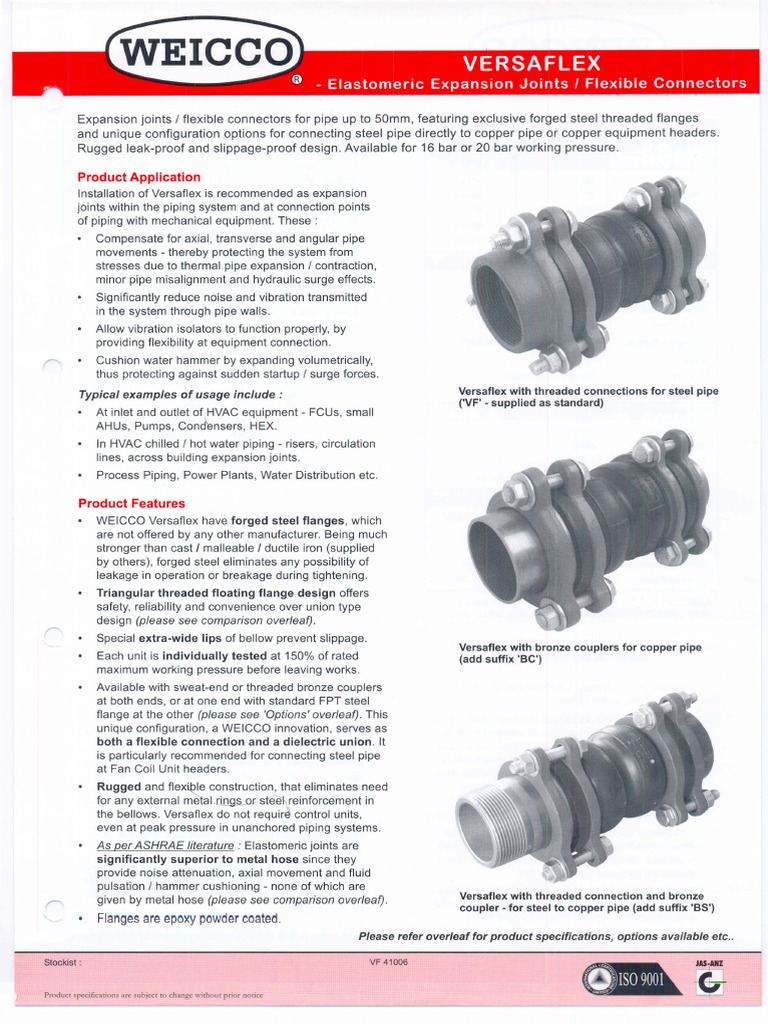 Weicco -Flexible Connector | Pipe (Fluid Conveyance) | Steel