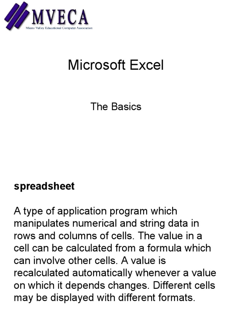 Microsoft Excel Beginner | PDF | Microsoft Excel | Spreadsheet