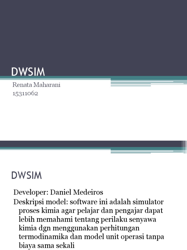 DWSIM | PDF | Teknologi & Rekayasa
