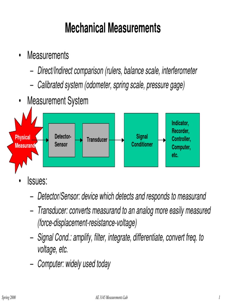 Mechanical Measurements | PDF | Normal Distribution | Sensor