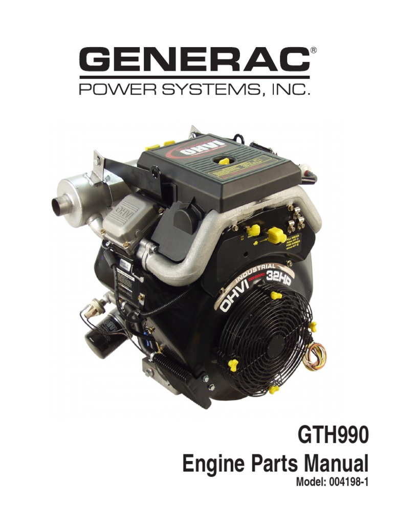 Generator GT 990 Engine | PDF | Carburetor | Manufactured Goods