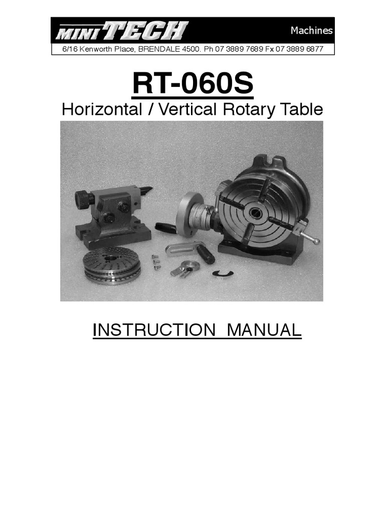 90-1 Rotary Table Guide | PDF
