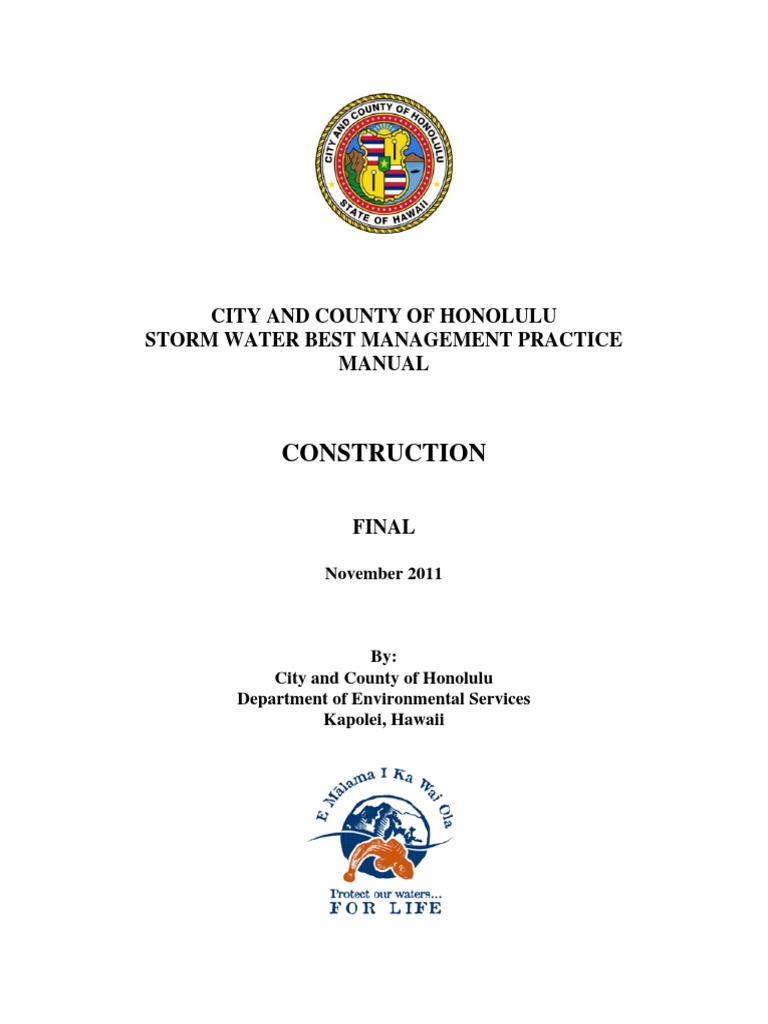 BMP Manual 2011-11 | PDF | Stormwater | Clean Water Act