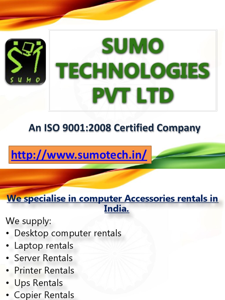 Computer, Laptop, Server Rentals - Sumo Technologies | PDF | Email | Laptop