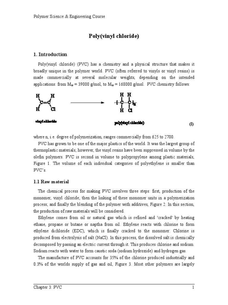 PVC | Polymerization | Polyvinyl Chloride