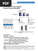 Cosasco Chemical Injection System Access Fitting Assemblies. Model 50 ...