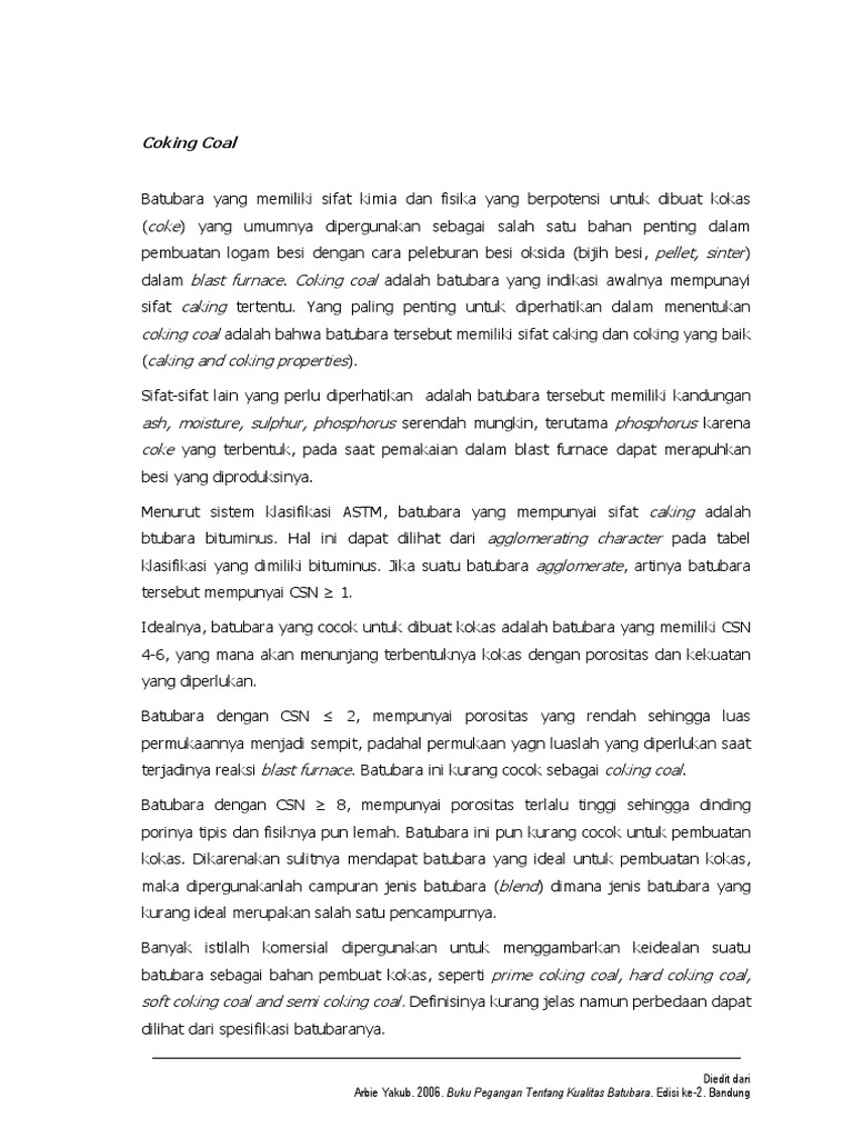 Coking Coal PDF