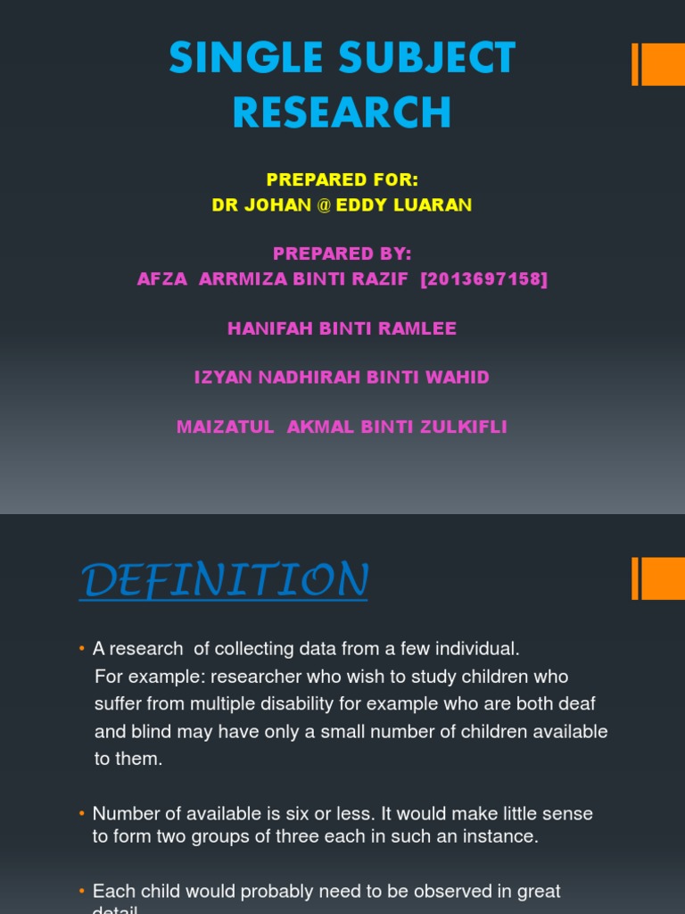 Single Subjects Research | PDF | Cartesian Coordinate System | Validity ...