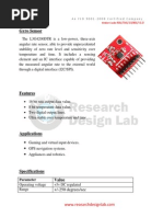 MPU 6050 GY-521 Datasheet | PDF | Accelerometer | Gyroscope