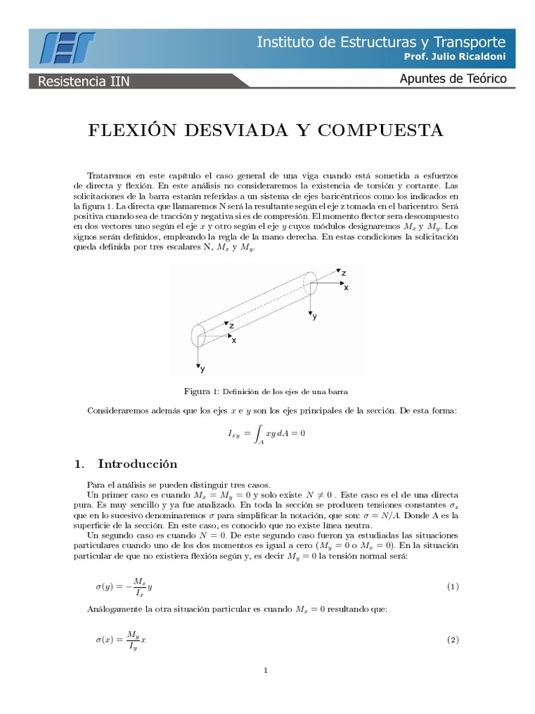Flexioncompuesta2 PDF | PDF