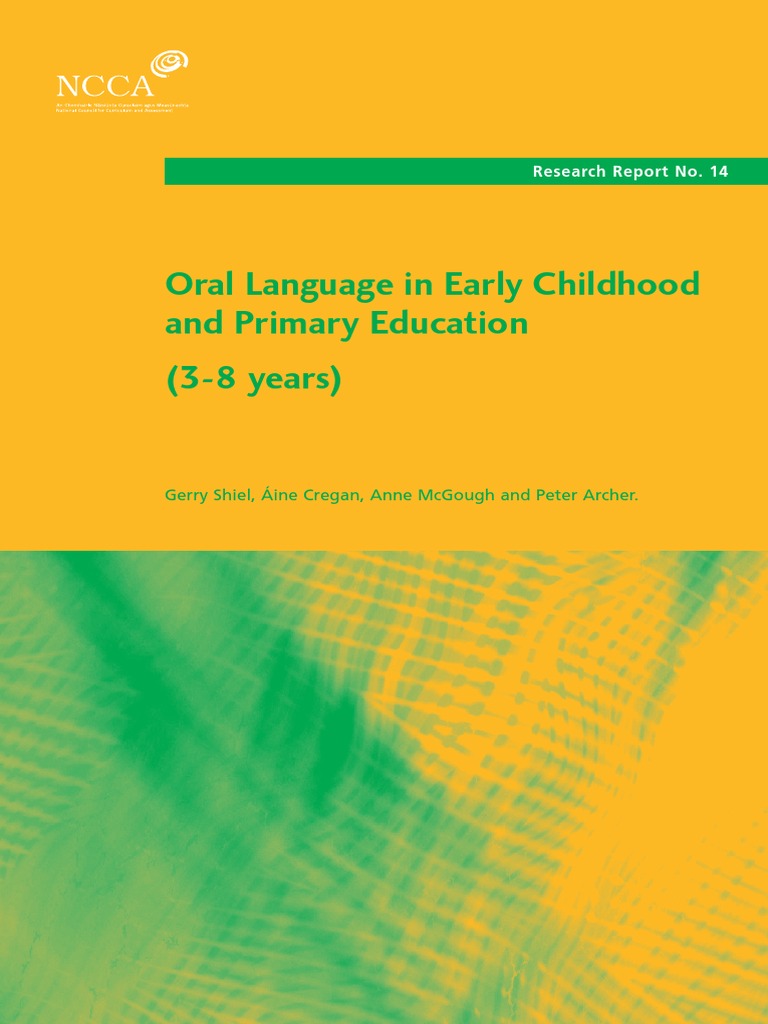 Oral Language in Early Childhood and Primary Education (3-8 Years ...