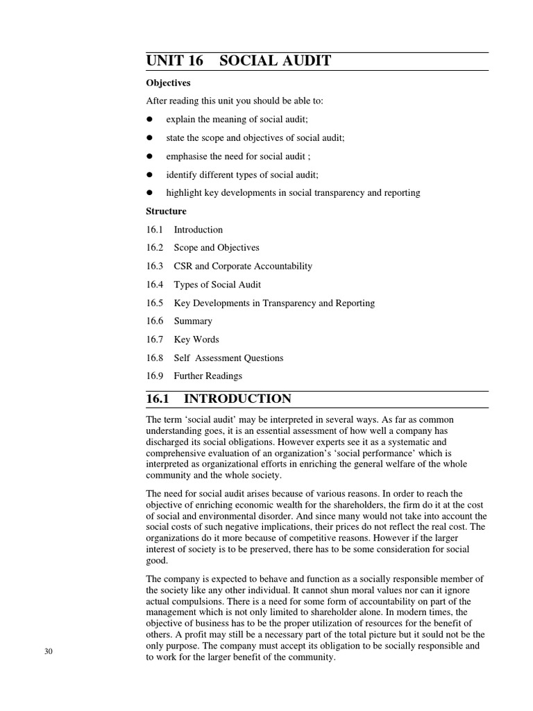 Types of Social Audit | Corporate Social Responsibility | Audit