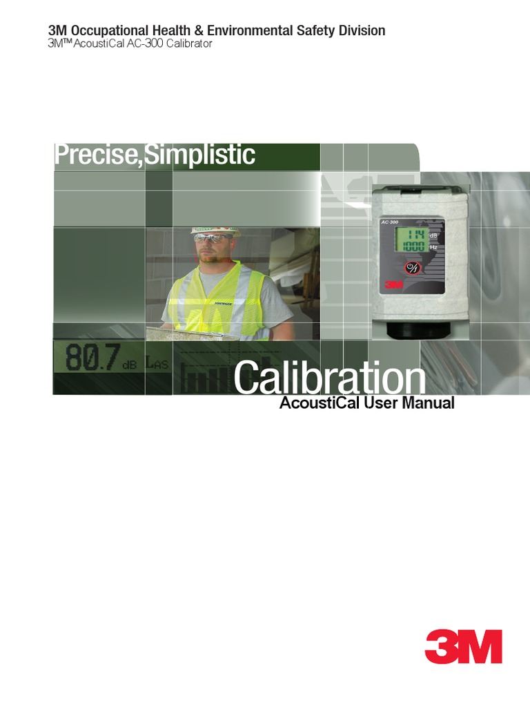 Manual Calibrador AC 300 | PDF | Microphone | Calibration