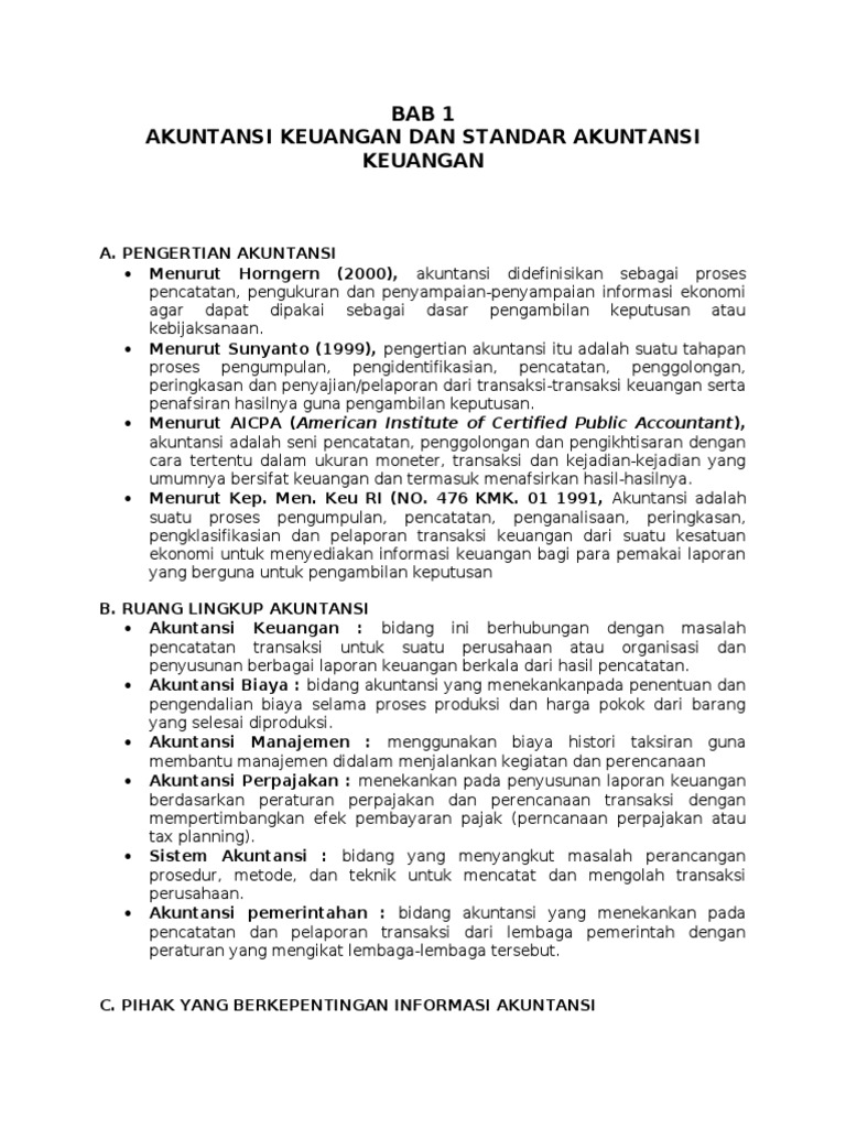 Rangkuman Materi AKM | PDF