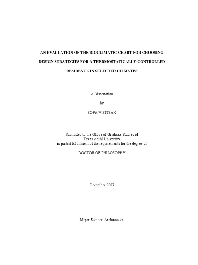 An Evaluation of The Bioclimatic Chart | PDF | Hvac | Green Building