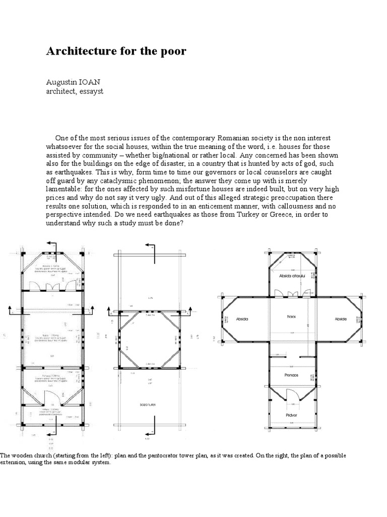 Architecture For The Poor | PDF
