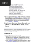 Death Be Not Proud Analysis | PDF | Poetic Form | Poetry