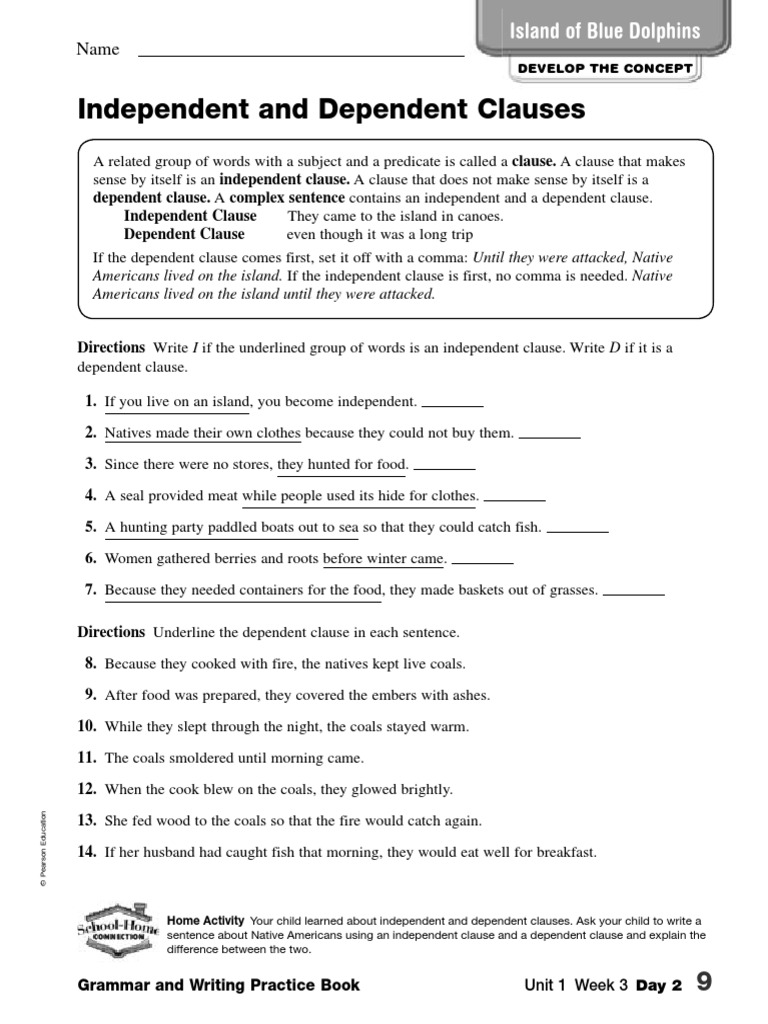 9th Grade Clauses Worksheets II | PDF | Clause | Leather