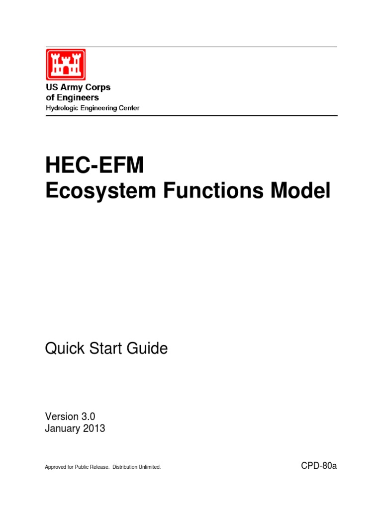 HEC-EFM Quick Start Guide | PDF | Time Series | Statistics
