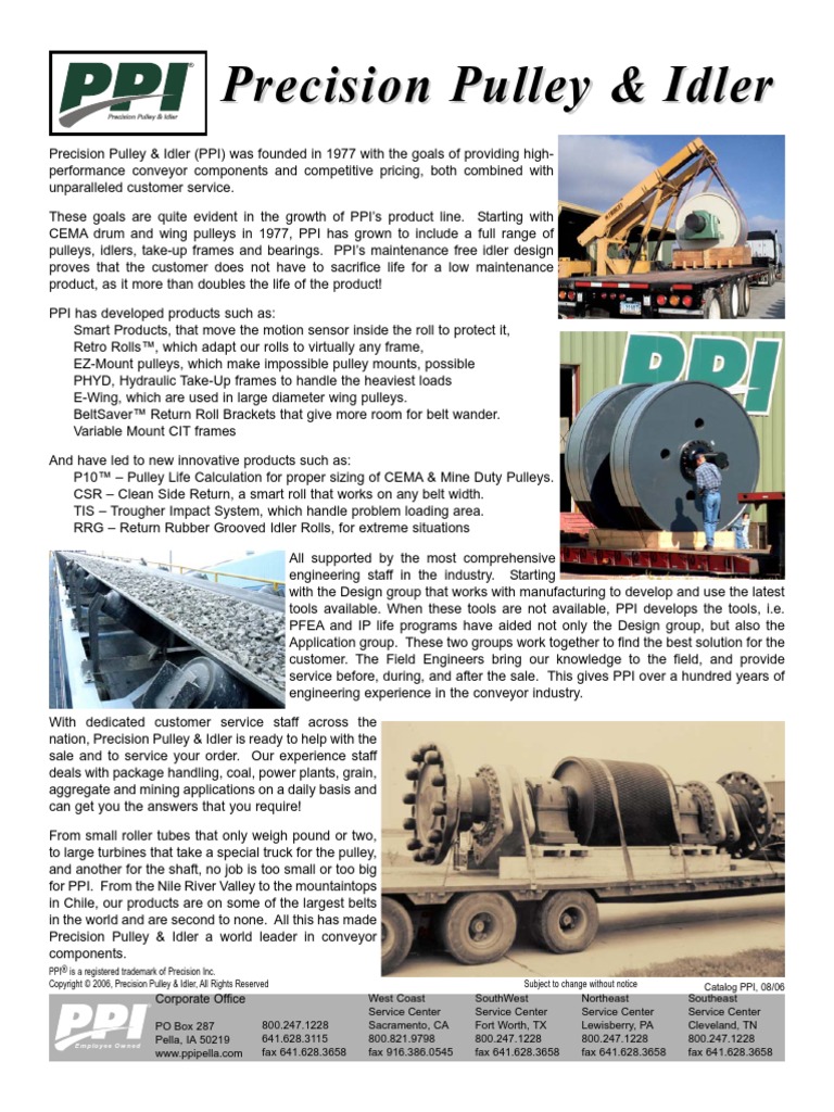 PPI Profile | PDF | Belt (Mechanical) | Mechanical Engineering