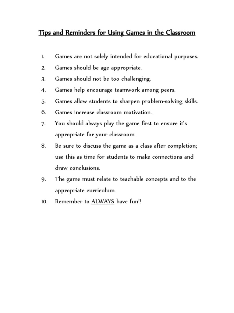 Tips Reminders | PDF