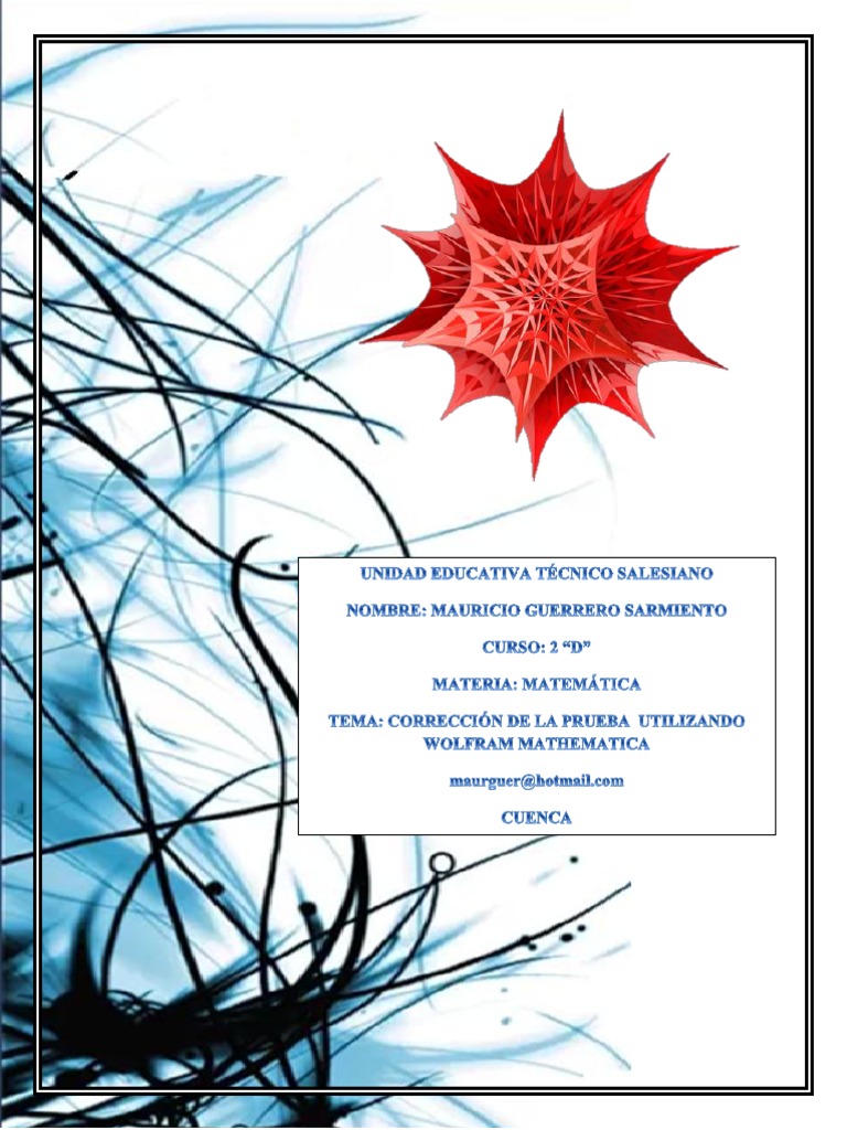 Wolfram Mathematica | PDF | Enseñanza de matemática | Informática y tecnología de la información