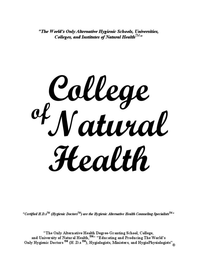 Degree Programs in Health Shelton | PDF | Naturopathy | Academic Degree