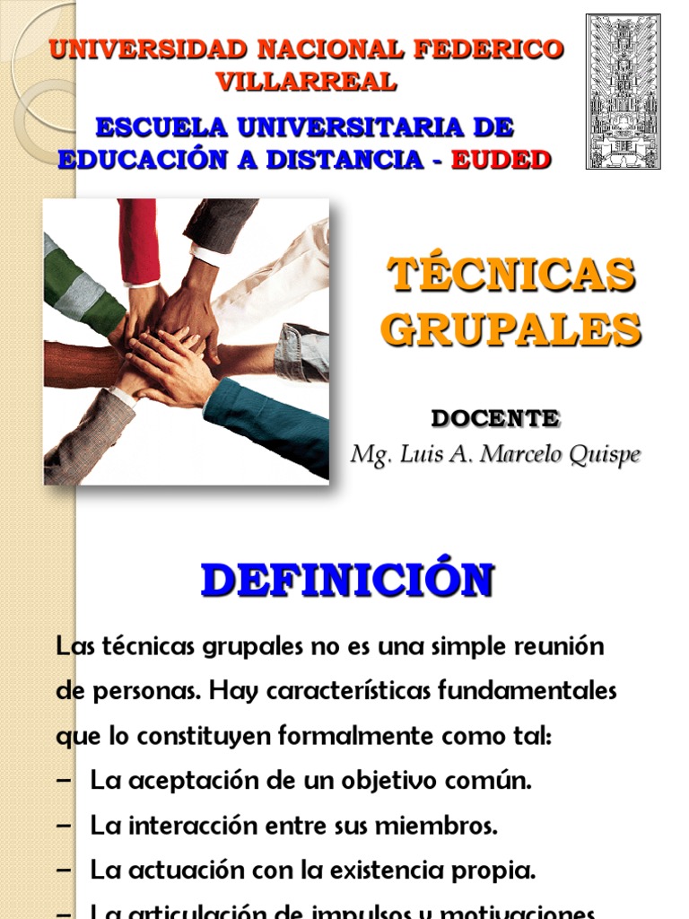 Técnicas grupales para la educación a distancia: definiciones, roles ...