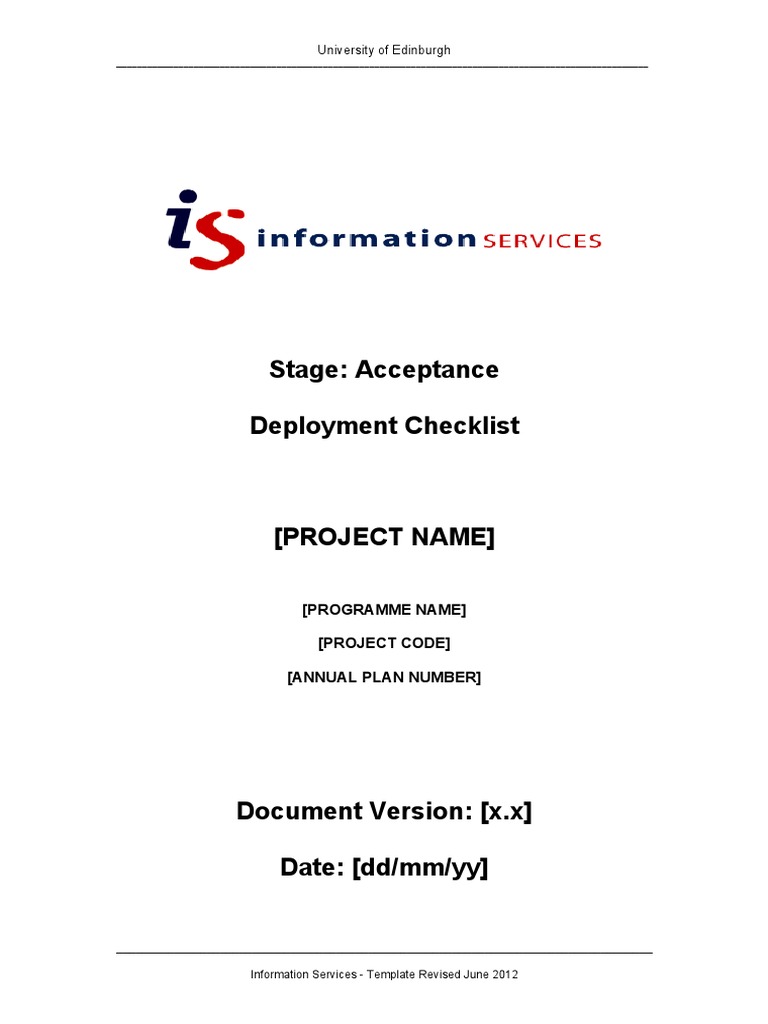 Deployment Checklist | PDF | Server (Computing) | Databases