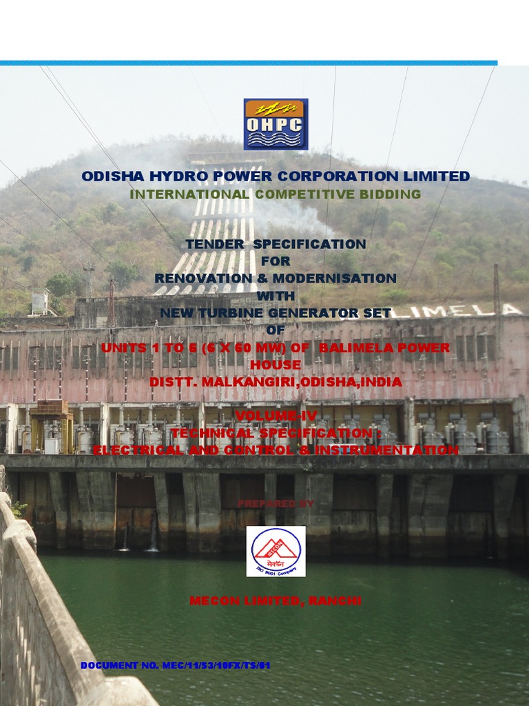 OHPC Balimela Volume 4 | PDF | Electrical Substation | Relay