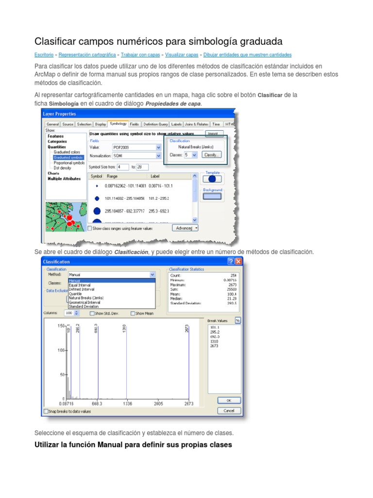 Clasificar Campos Numéricos para Simbología Graduada | PDF | Cuantil ...