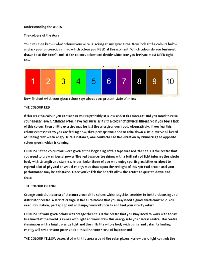 Understanding The AURA | PDF | Aura (Paranormal) | Parapsychology