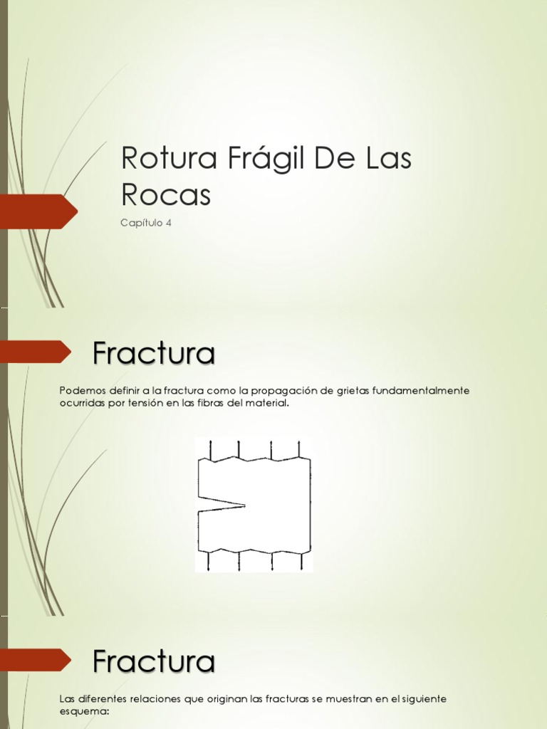 Fractura Frágil en Rocas: Análisis y Propagación | PDF | Mecánica de ...