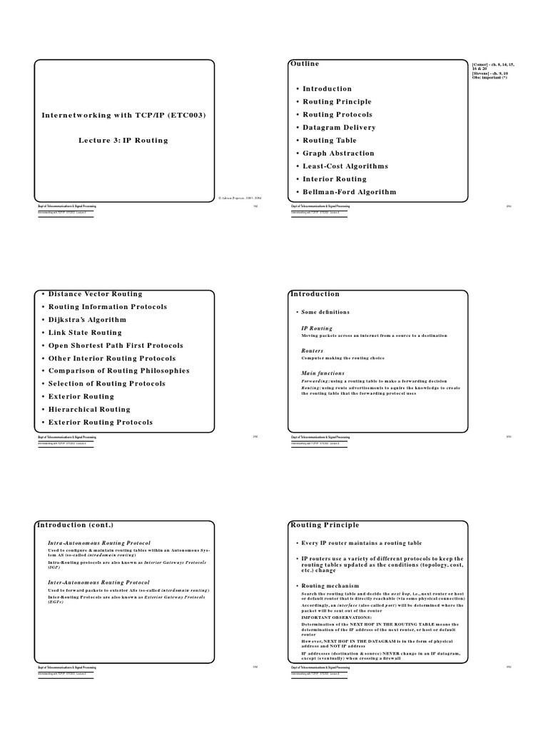 Internetworking With TCP/IP (ETC003) | Download Free PDF | Routing ...