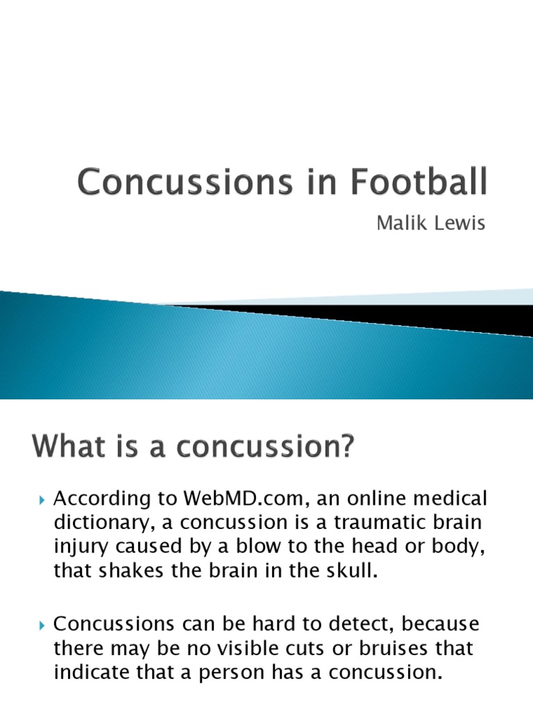 Concussions in Football | PDF | Concussion | Neurology