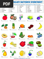 Cooking Verbs Esl Vocabulary Matching Exercise Worksheet | PDF | Food ...