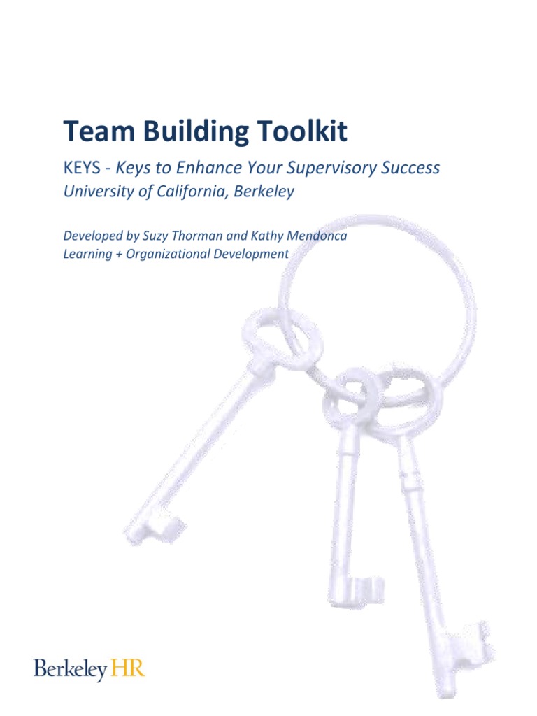 Team Building Toolkit KEYS | PDF | Team Building | Leadership
