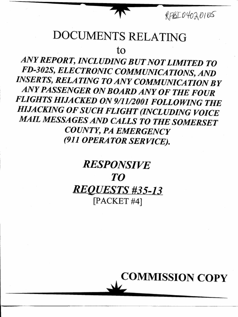 T7 B12 DOJ Doc Req 35-13 Packet 4 FDR - Entire Contents - Response ...