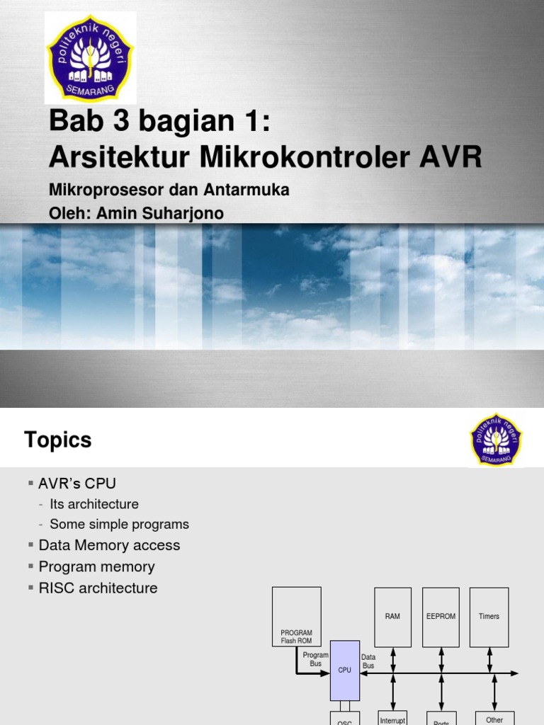 03 Bagian 1 Arsitektur AVR | Download Free PDF | Instruction Set ...