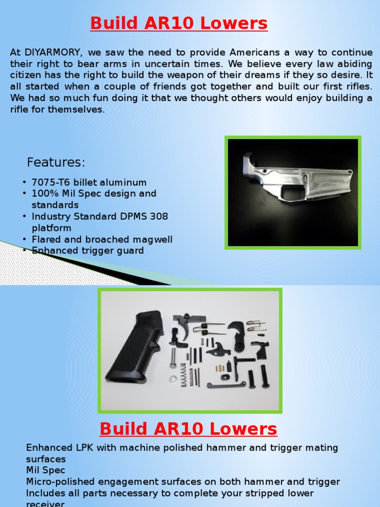 Build AR15 Lowers | PDF