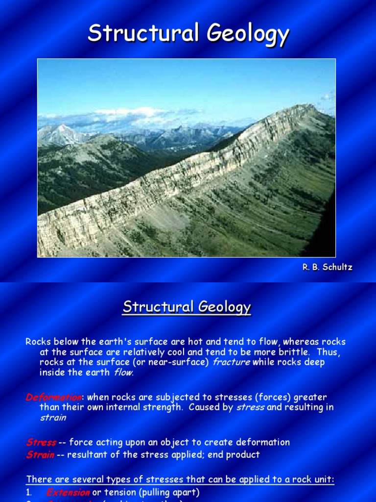 Structural Geology: R. B. Schultz | PDF | Fault (Geology) | Fracture